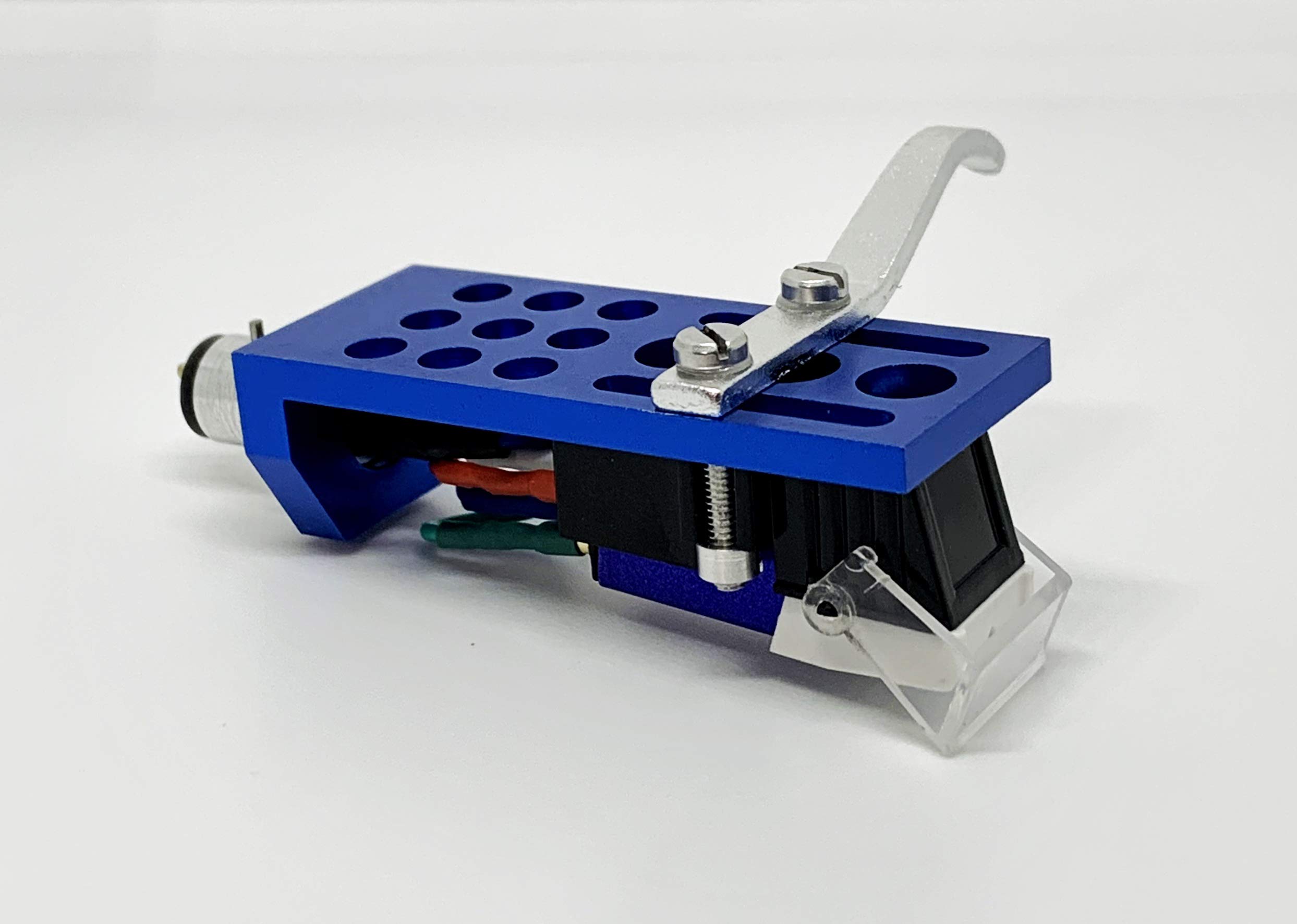 Cartridge and Stylus, Conical needle and Blue Headshell with mounting bolts for Technics SL-1200, SL-1210, SL-1600, SL-1610, SL-1700, SL-235, SL-23A, SL-B2