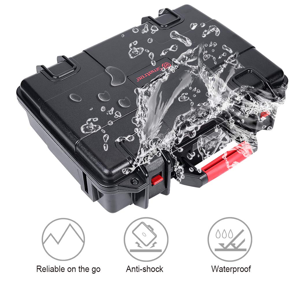 Smatree 17.6L Carrying Case Compatible with DJI Mavic 2 Pro/DJI Mavic 2 Zoom with Pre-Cut Foam for DJI Smart Controller and DJI Remote Controller
