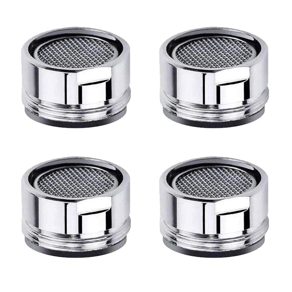 Faucet Aerator Kitchen Sink Aerator Replacement Parts with Brass Shell 15/16-Inch Male Threads Aerator Faucet Filter with Gasket for Kitchen Bathroom - 4 Pack