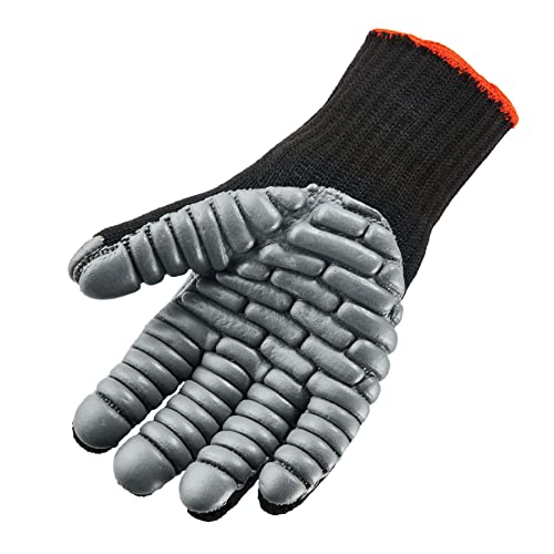 Ergodyne ProFlex 9000 Certified Lightweight Anti-Vibration Work Glove, Large, Black