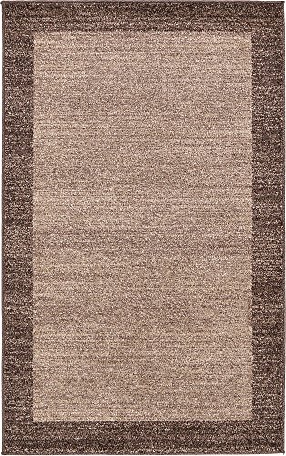 Unique Loom Del Mar Collection Area Rug - Abigail (3' 3" x 5' 3" Rectangle, Light Brown/ Beige)