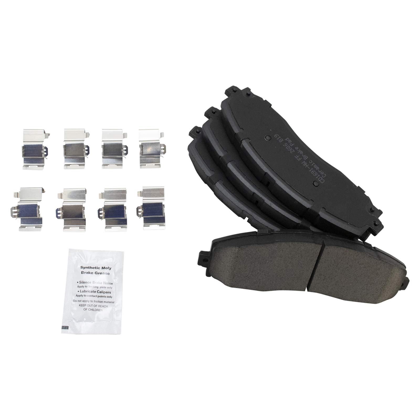 TRQ Front and Rear Performance Brake Pad & Rotor Kit Brake Pads Brake Rotors Set Ceramic Compatible with 2013-2021 Ford F-250 Super Duty F-350 Super Duty
