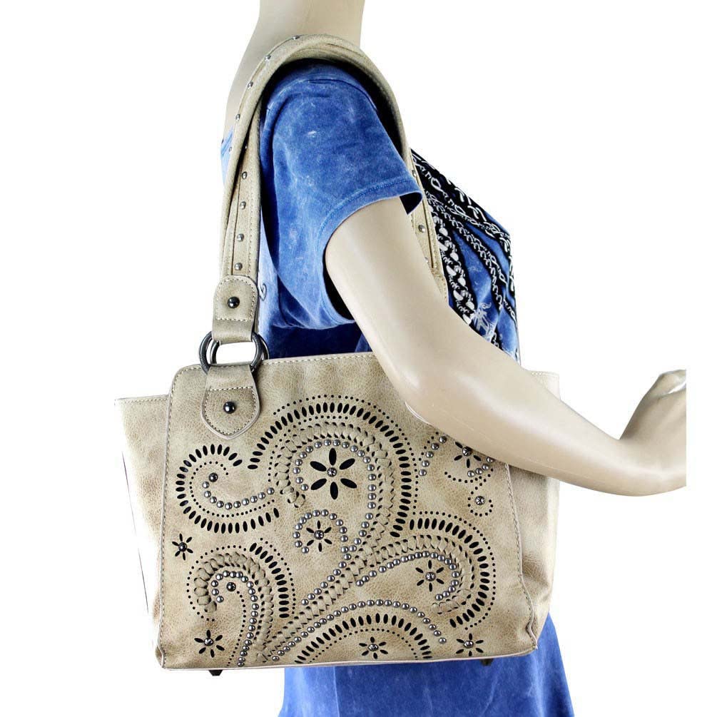 Montana West MW250G-8250 Concealed Handgun Collection Handbag Brown