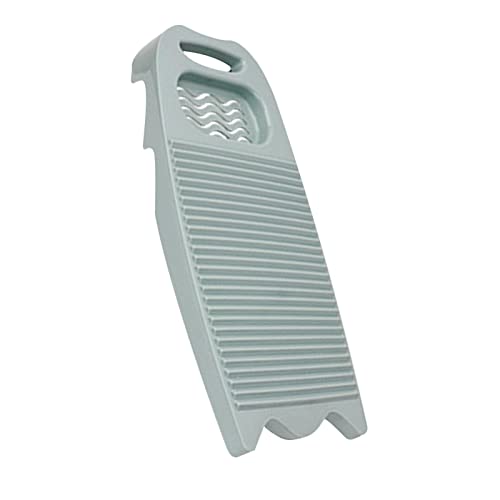 ERZU Large Washboard, Hand Wash Board, Washboard for Laundry Large, High Toughness Laundry Board Household, 17.7x7.8in (Light Blue)