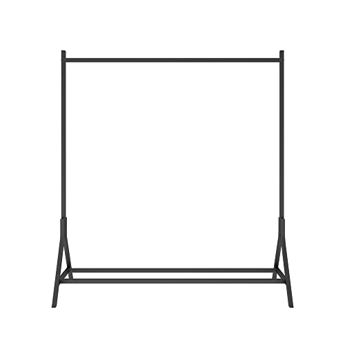 Garment Rack Freestanding Hanger Multi-functional Single pole Bedroom Clothing Rack Bedroom, Black