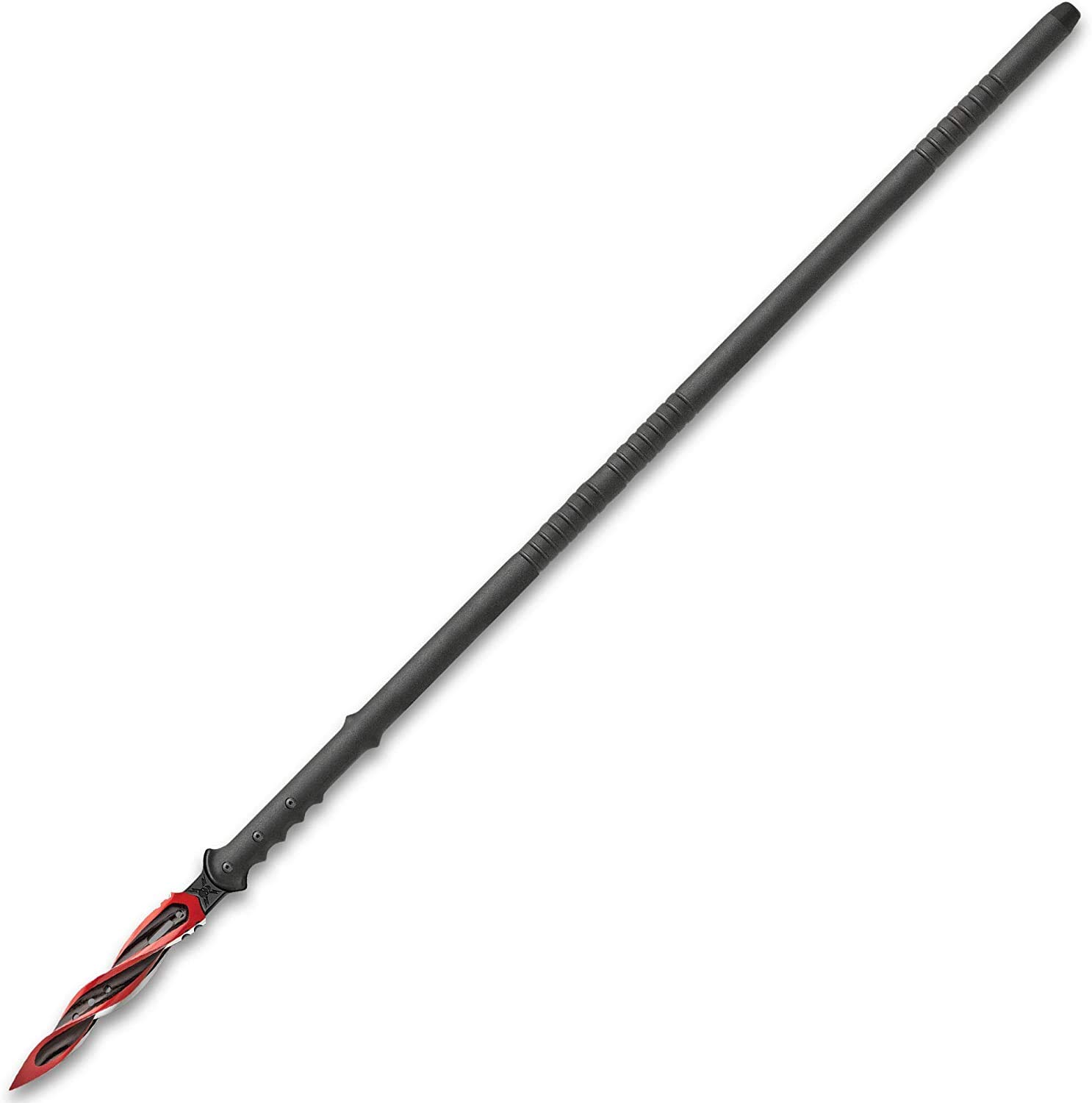 M48 Cardinal Sin Cyclone Spear with Vortec Sheath – Cast Stainless Steel Blade with Three Spiral Cutting Edges, Reinforced Nylon Handle, Tough Spear Designed to Handle Anything - 45 1/2" Overall