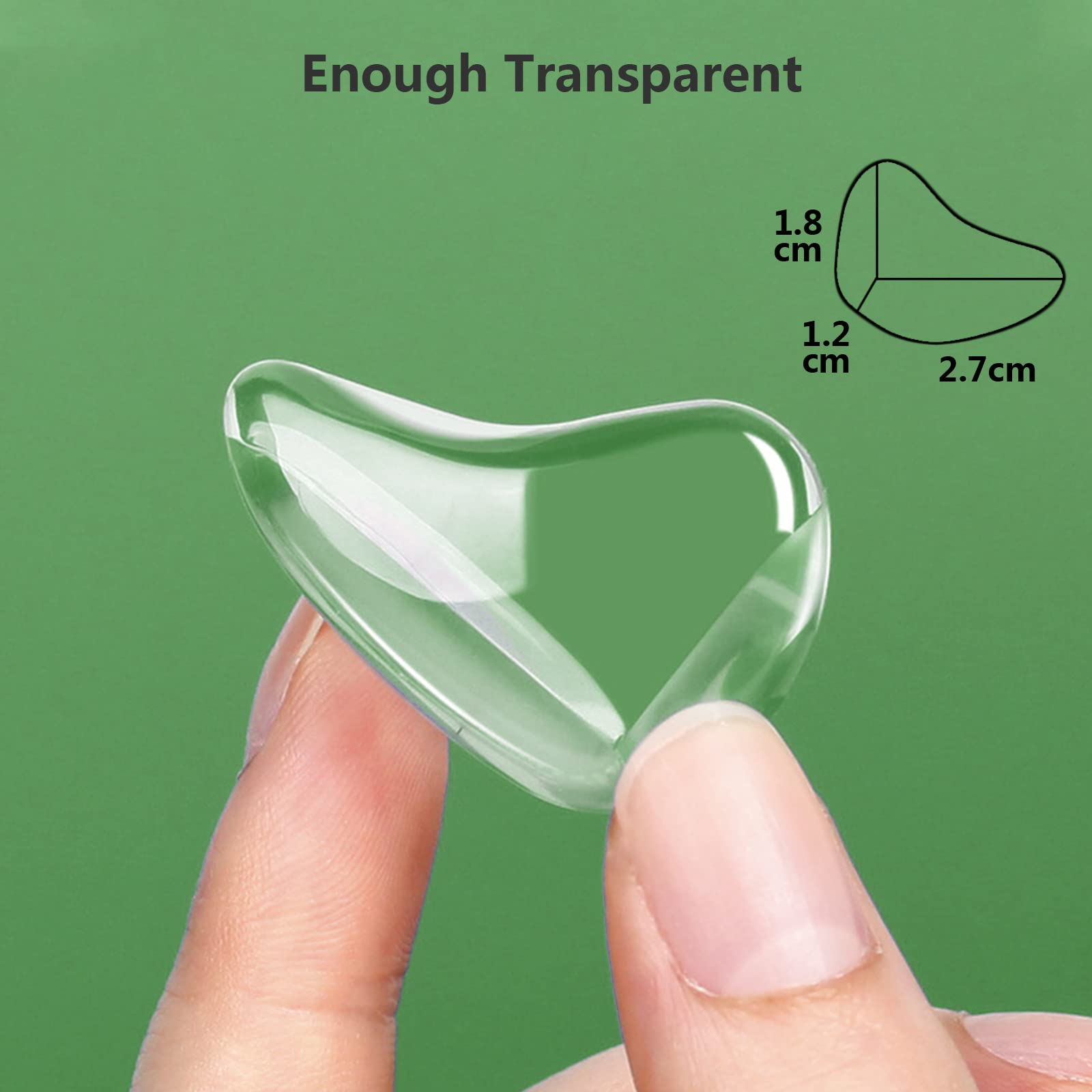 Clear Corner Protectors for Baby Safety, Proofing Table Corner Guards, Child Soft Furniture Edge Bumper with Adhesive, Kids Sharp Desk Corner Covers (12 Pack)
