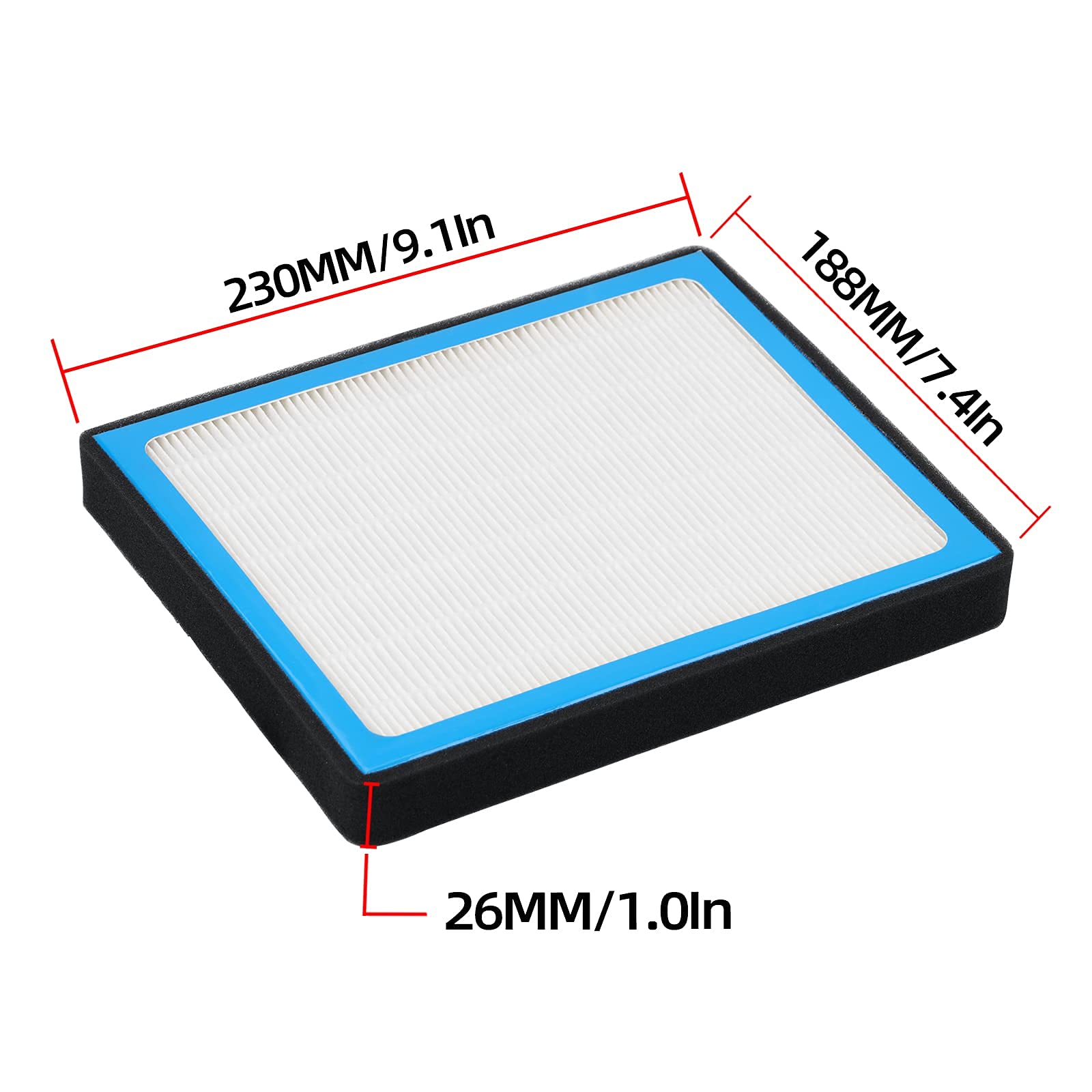 Cabin Air Filter Replacement 6021C/CF11176 with Nutshell Activated Carbon Compatible with FORD EXPLORER/FLEX/TAURUS,LINCOLN MKS/MKT 2011-2019.