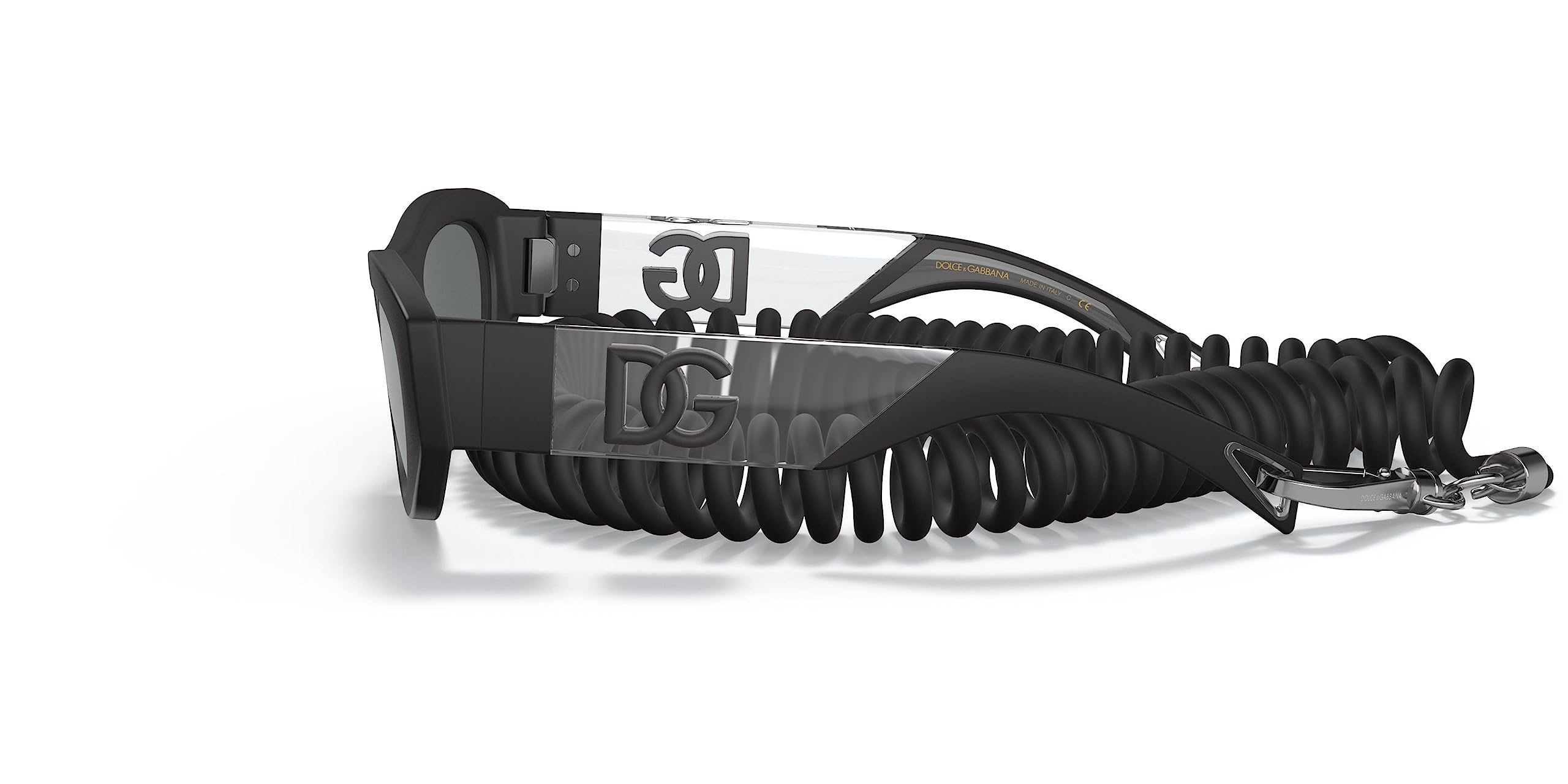 Dolce & Gabbana DG 6174 Black Rubber/Light Grey 54/23/145 unisex Sunglasses