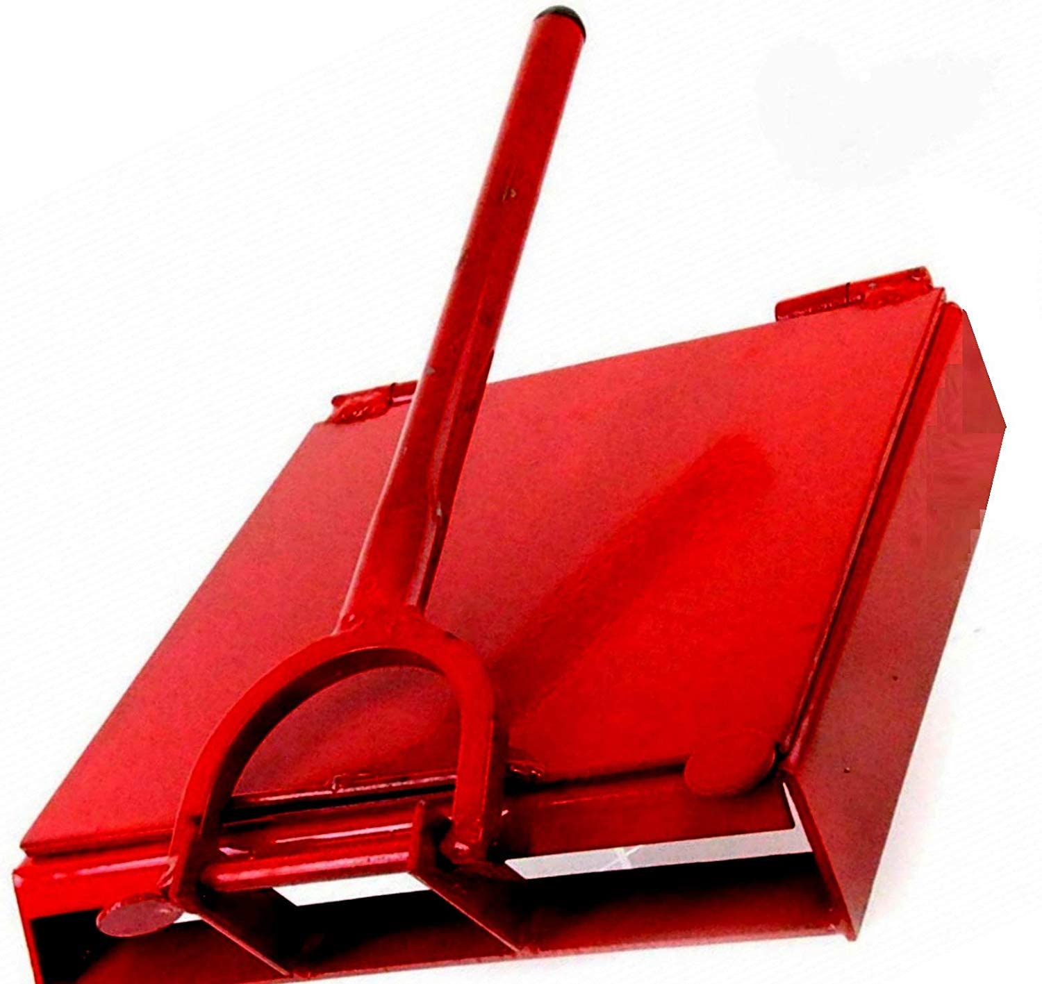 Made in Mexico Red Manual Flower/Corn All Metal Tortilla Maker Press 10x10 inch Square