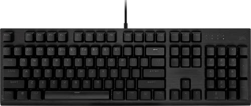 Corsair PBT Double-Shot PRO Keycap Mod Kit – Double-Shot PBT Keycaps – Onyx Black – Standard Bottom Row – Textured Surface – 1.5mm-Thick Walls – O-Ring Dampeners