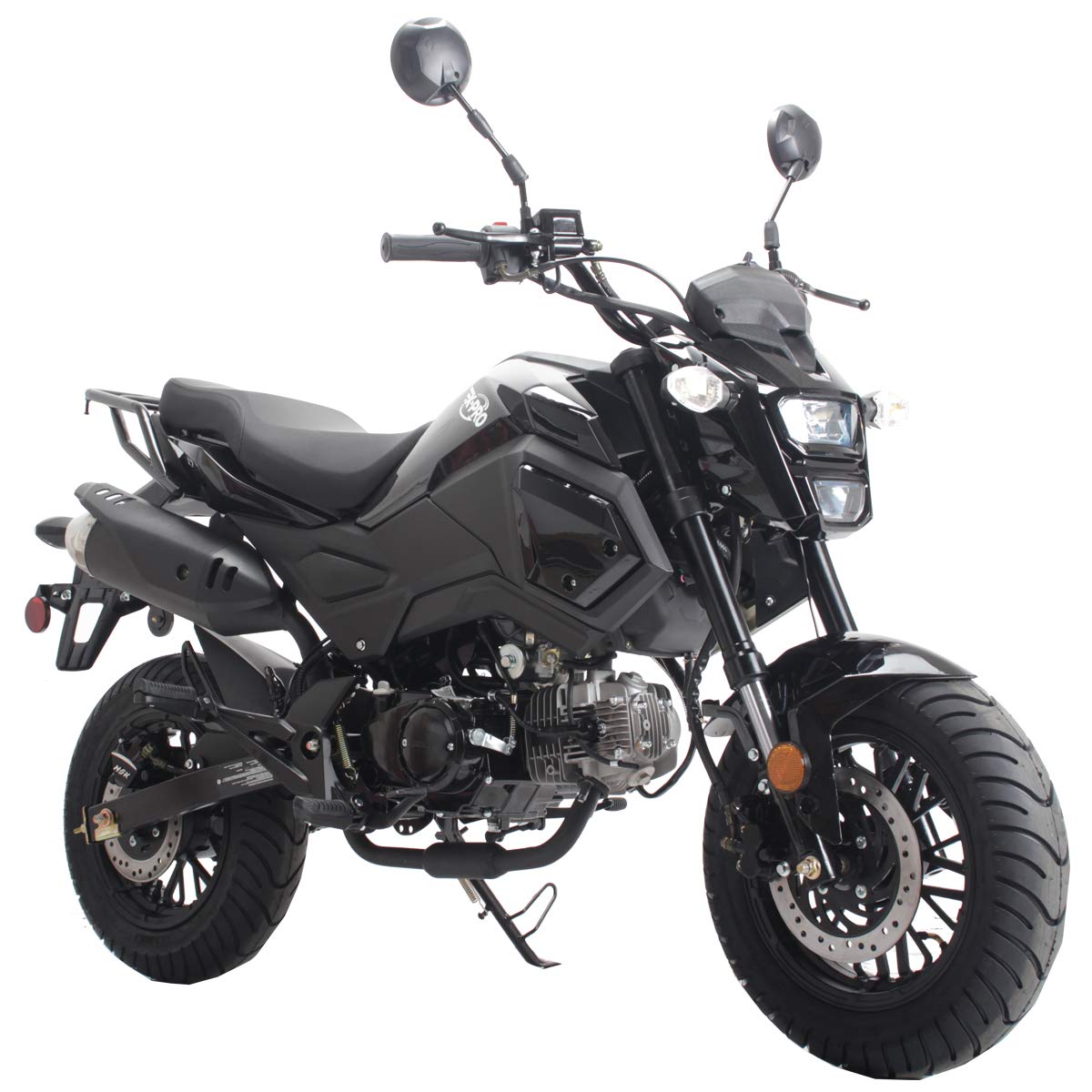 X-PRO 125cc Vader Adult Motorcycle Gas Motorcycle Dirt Motorcycle Street Bike Motorcycle Bike-Black