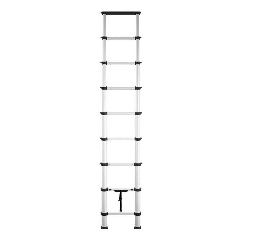 Cosco 8.5 Ft SmartClose Aluminum Telescoping Ladder with Tray Cap and Type 1A 300-Pound Capacity, 12 Ft Max Reach
