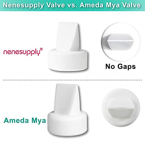 Nenesupply Duckbill Valves Compatible with Ameda MYA and Ameda MYA Pro Breastpumps. Replacement Kit for Ameda MYA and Ameda Pump Parts Replace Ameda Valves Compatible with Ameda Flange