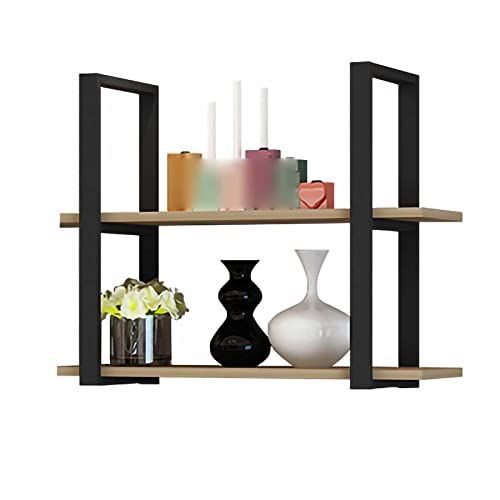 Guuurrrg Ceiling Mount Shelf Industrial Style PB9rrling Mounted Storage Shelf, Bar Kitchen Restaurant Hanging Decorative Flower Stand, Easy to Install (Black 100 x 28 x 80cm)