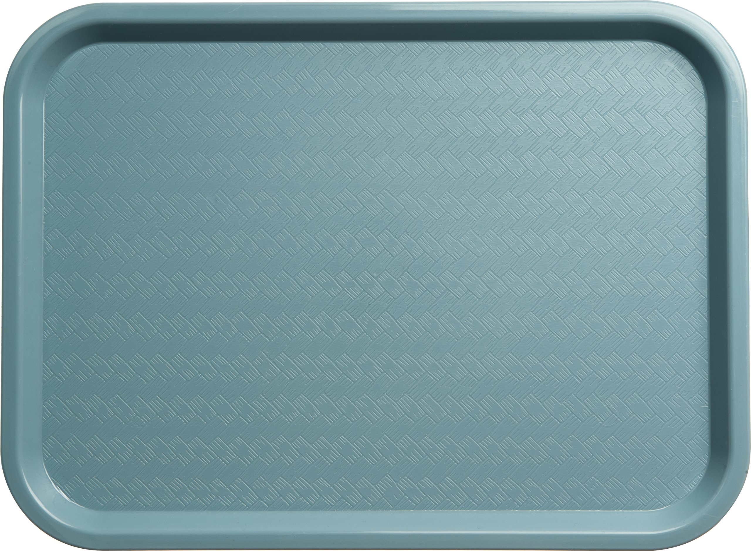 Carlisle FoodService Cafe Plastic Fast Food Trays, 12" x 16", Slate and Forest Green