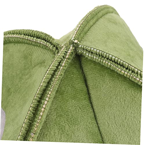 Ipetboom Ferrets Hamster 4pcs Cage Resting Pig Pet Place Breathable Accessories Small Sleeping Bedding Warm Comfortable Hideout Pets Guinea Animal Winter Warming Green Hut Plush Hedgehog Mini Bedding