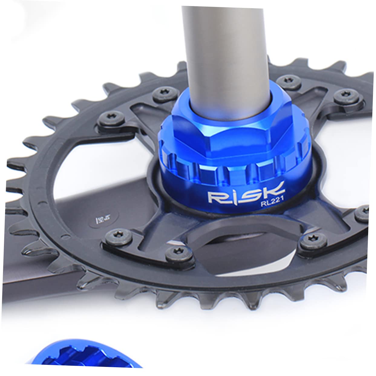 CLISPEED 2 Pcs Disc Removal Tool Bottom Bracket Puller Bottom Bracket Wrench Bottom Bracket Remover Bike Crank Extractor Bike Holder Repair Tool Portable M9100 Aluminum Alloy