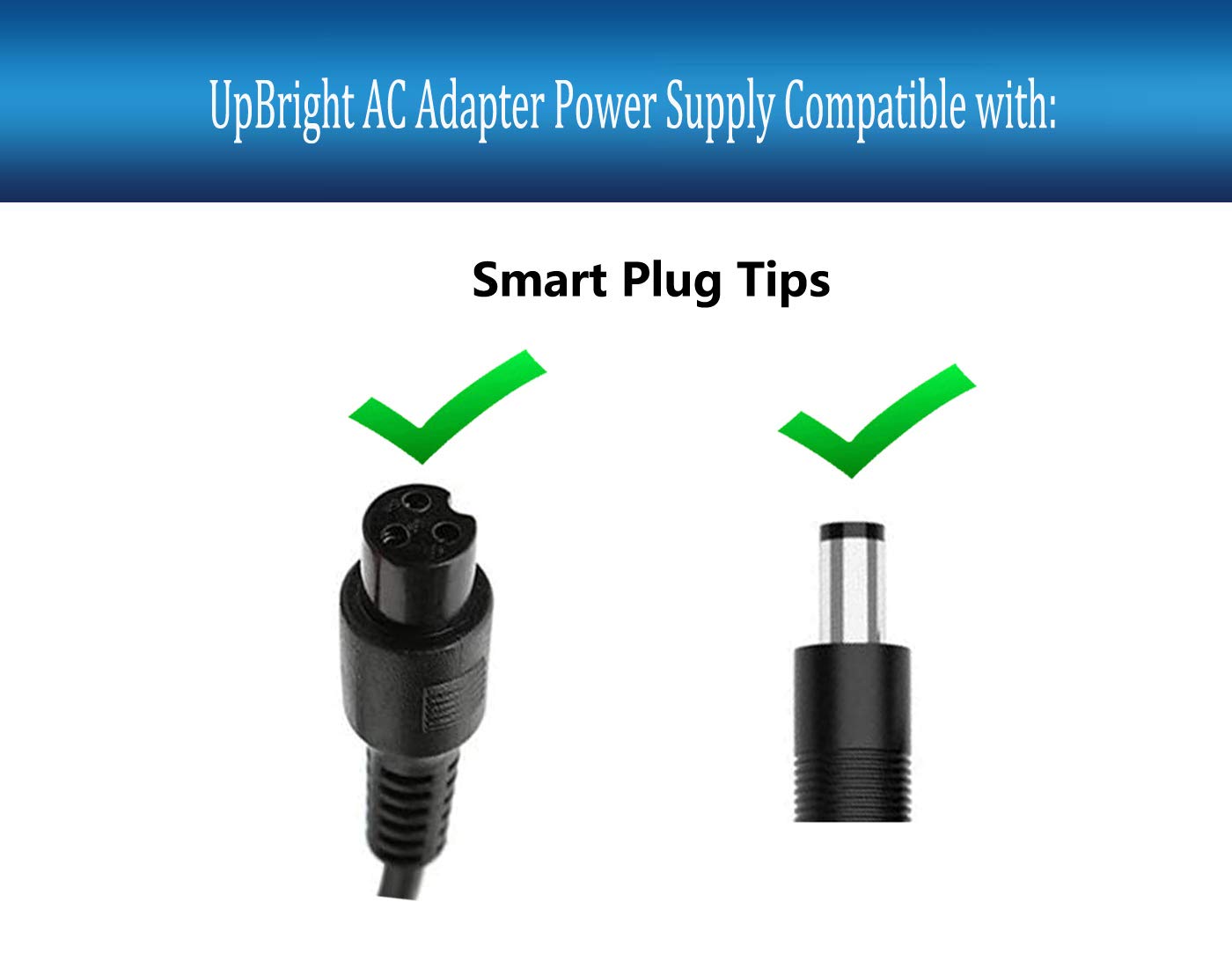 UpBright 29.4V AC/DC Adapter Compatible with GOTRAX Hoverfly E2 / Hoverfly Eco GT-HE-BLA GT-HE-RED 24V 24VDC Li-ion Battery HoverflyE2 HoverflyEco Model HGSP60VAOW 29.4VDC Power Supply Cord Charger