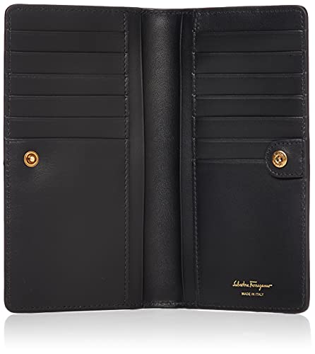 Salvatore Ferragamo 22D779 Women's Long Wallet, StampaGiardino/Nero [Parallel Import]