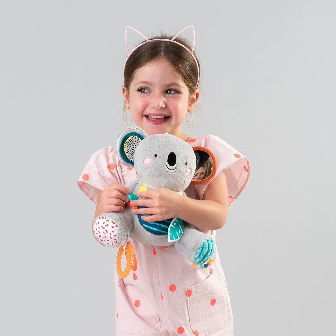 Taf Toys Koala Daydream Pram, Stroller and Car Seat Arch Plus Kimmy The Koala Developmental Soft Activity Toy for Newborn and Baby 3-6 Months