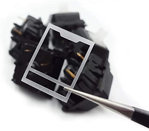 DUROCK 0.15mm Switch Films, 120pcs HTV+PC Double Layer Soft Material Film for MX Compatible Mechanical Keyboard Switches