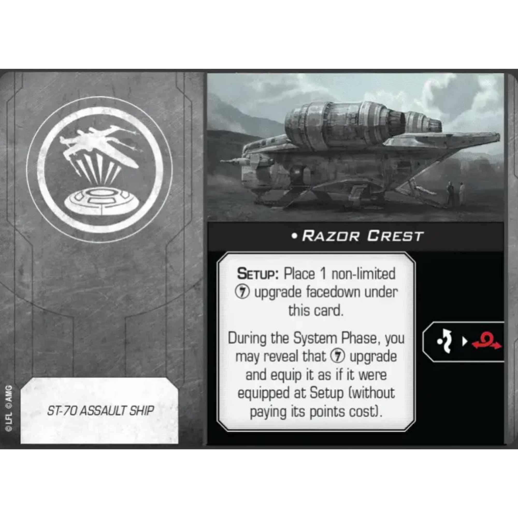 Star Wars X-Wing 2nd Edition Miniatures Game Razor Crest Expansion Pack - Strategy Game for Kids & Adults, Ages 14+, 2 Players, 30-45 Minute Playtime, Made by Atomic Mass Games