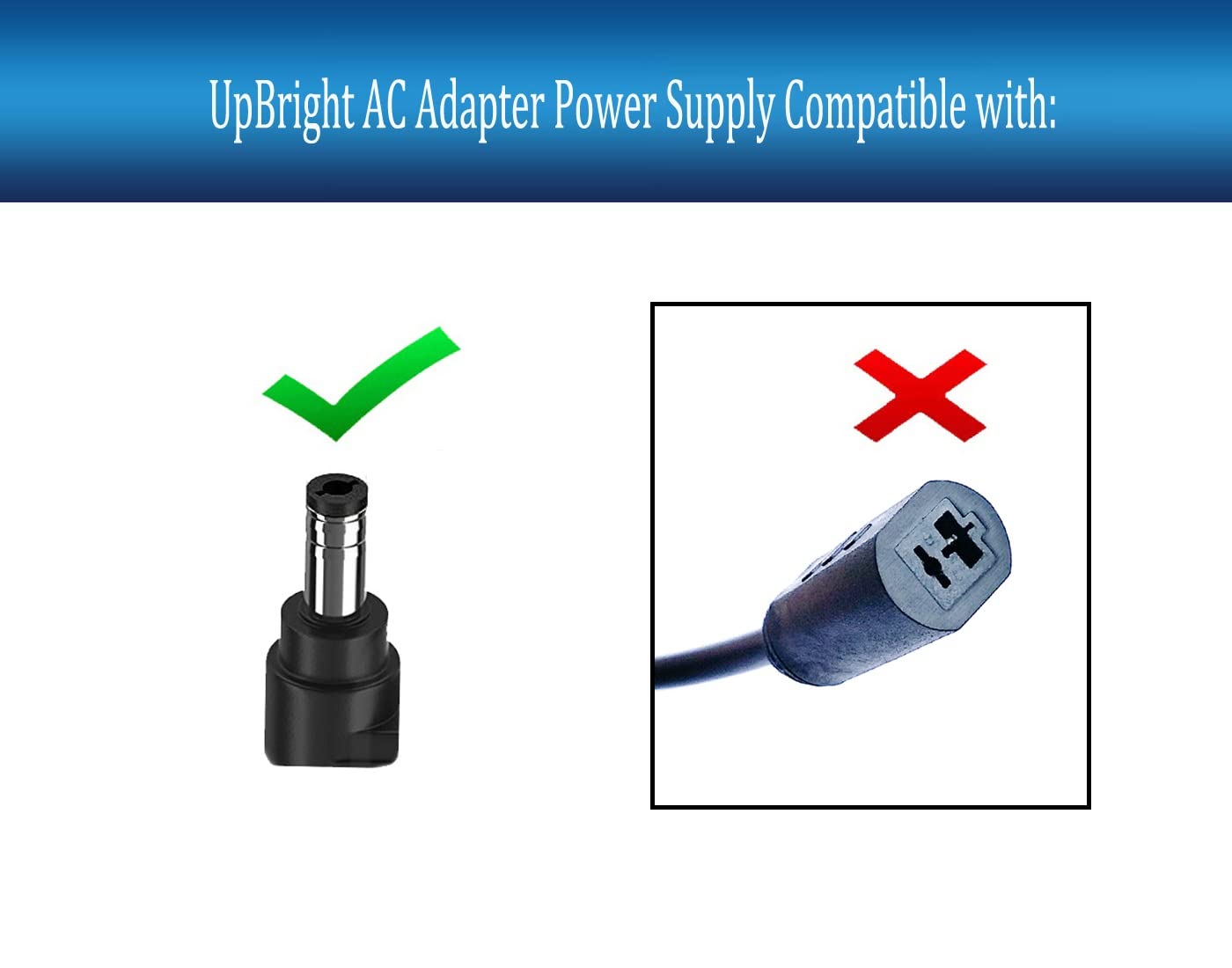 UpBright 5.6V AC/DC Adapter Compatible with Black & Decker SZ360 3.6V DC 3.6 Volts Cordless Rechargeable Power Scissors elec SZ360RD SZ360B SZ360T SZ360OR SZ360S UD-0501C 5406-08-001 B&D 5.3V Charger