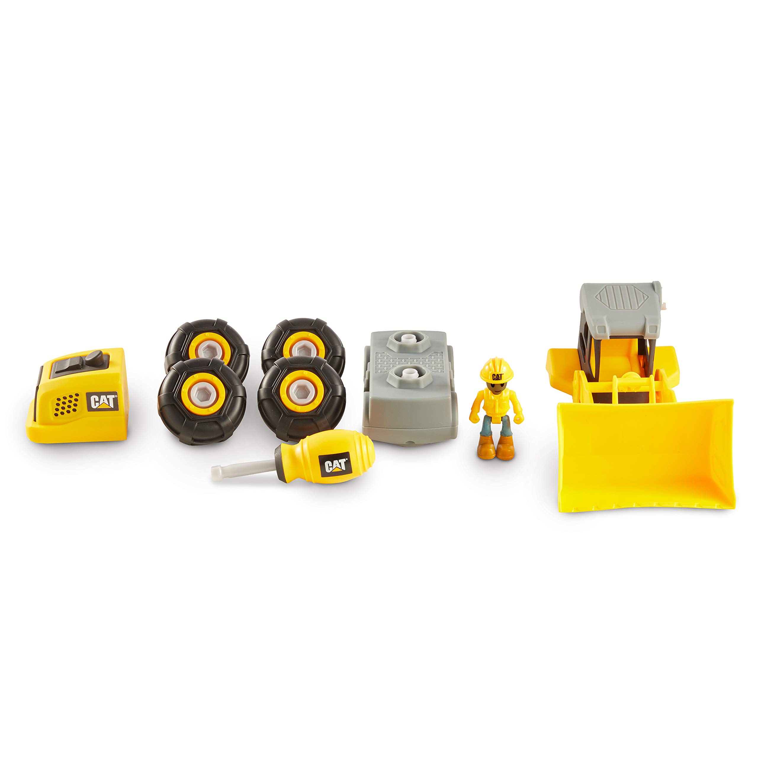 CAT Construction Toys, Construction Junior Crew, Build Your Own Wheel Loader Building Toy, Ages 3 and up