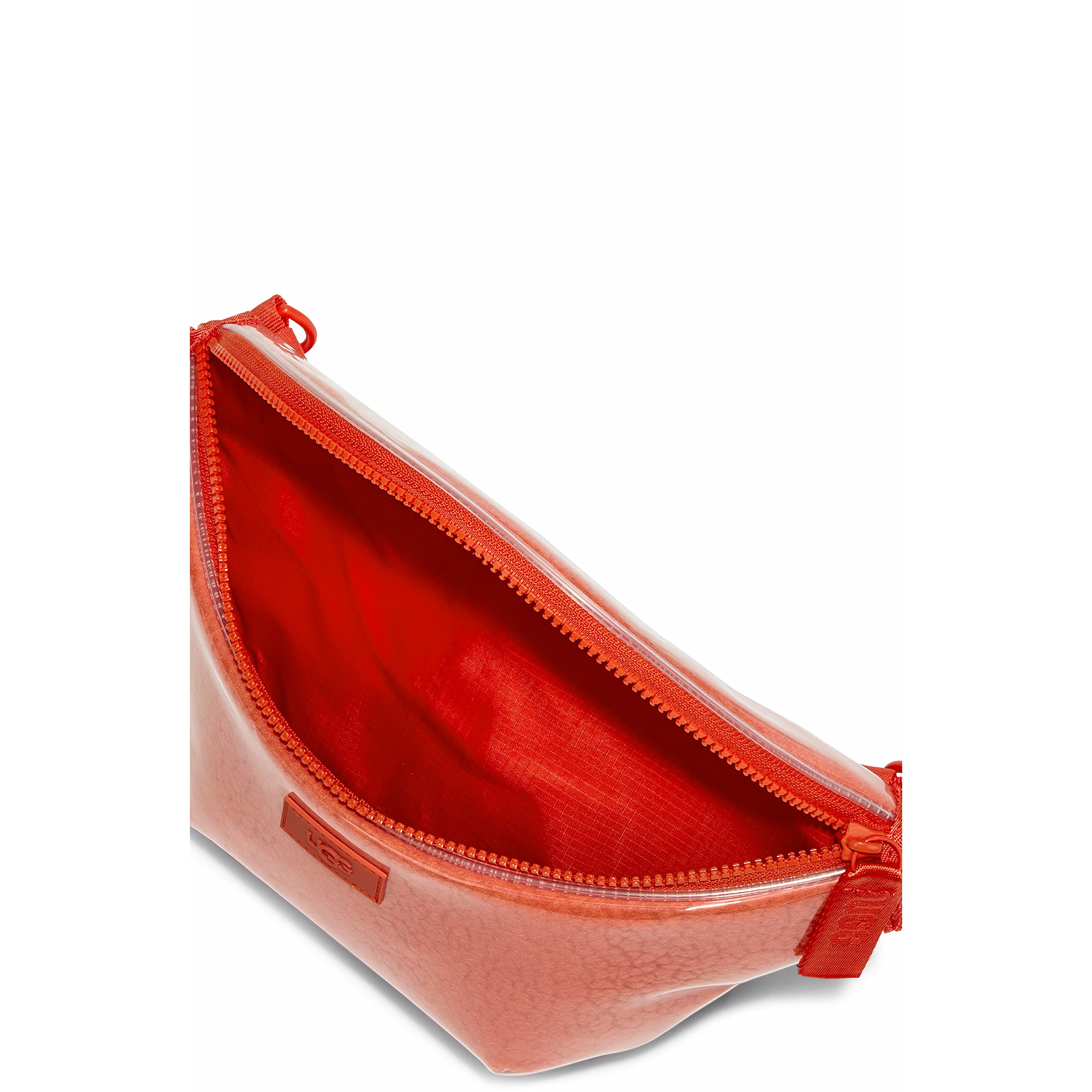 UGG Women's Nasha Belt Bag Clear Handbag, HAZARD ORANGE, One Size