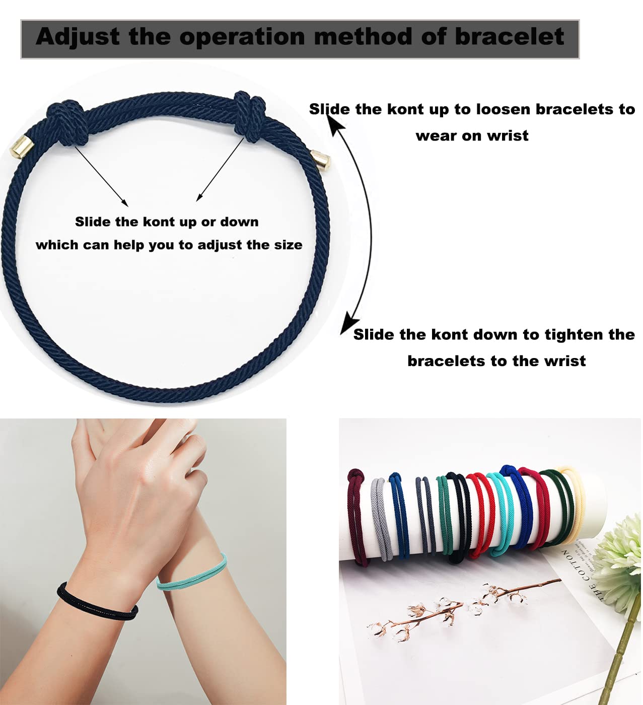 CASDAN 12 Pcs Nautical Braided Handmade Rope String Adjustable Friendship Bracelets for Men Women Unisex bracelets