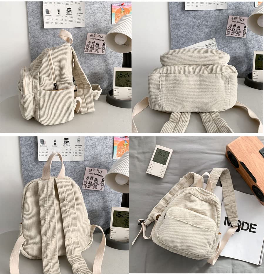 GGOOB Small Backpack Purse for Women Womens Backpack Purse for Women Mini Backpack Purse Aesthetic Purse (White)