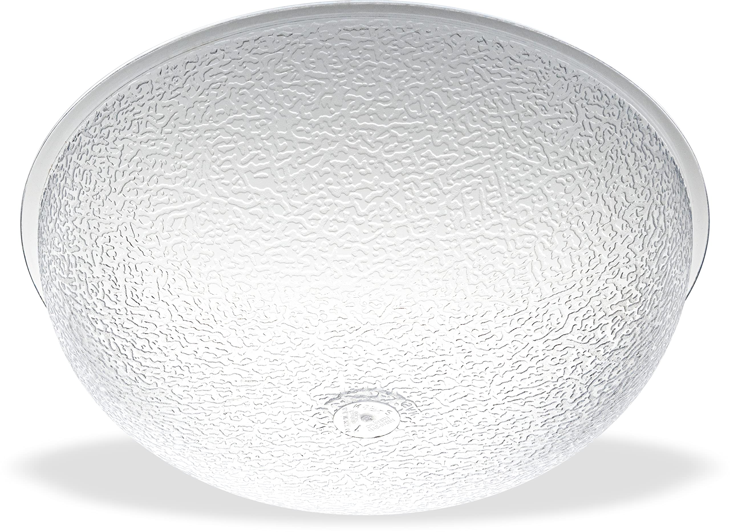 Carlisle FoodService Products CFS 721007 Round Pebbled Salad Serving Bowl, 3.1 Quart, Clear (Pack of 12)