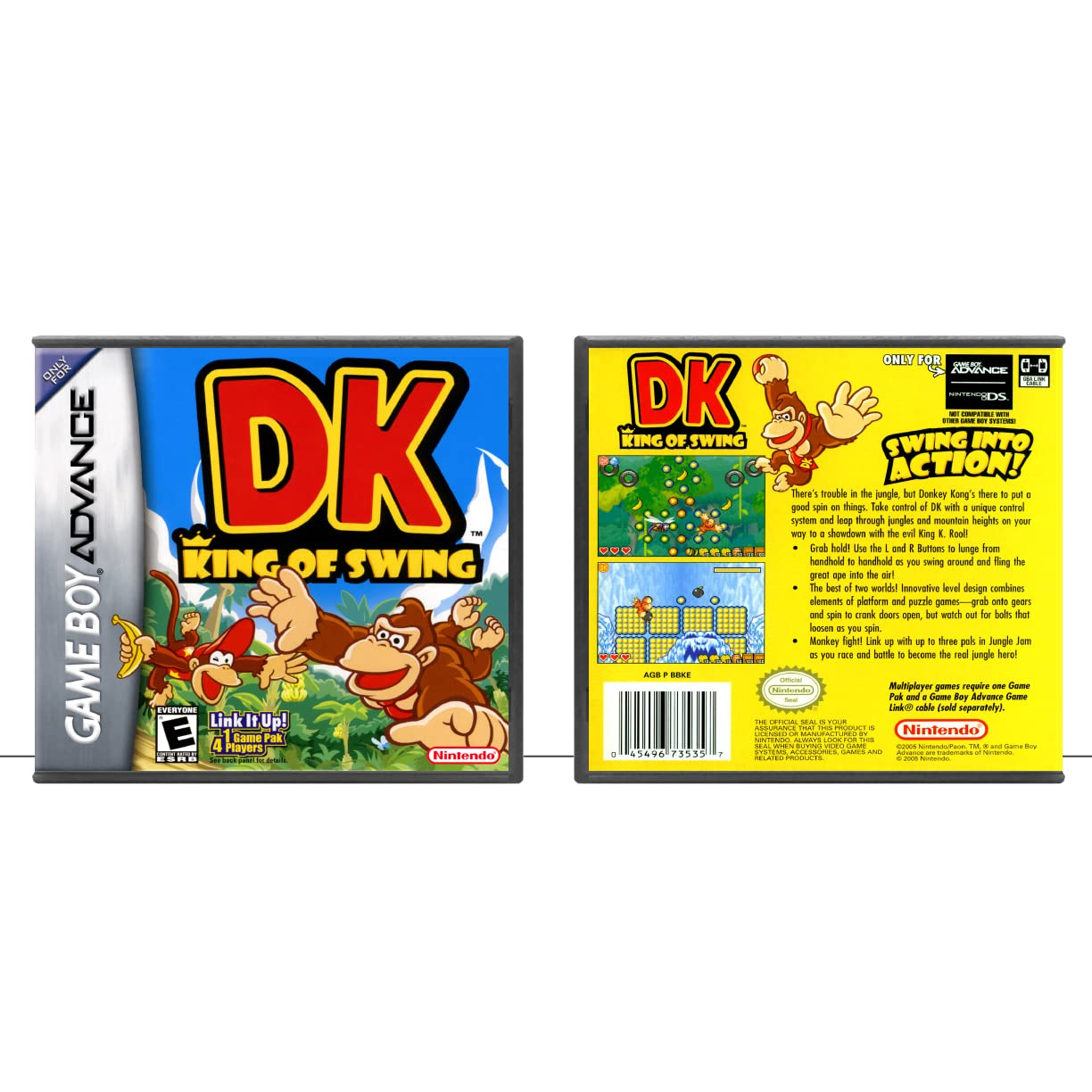 DK: King of Swing | (GBA) Game Boy Advance - Game Case Only - No Game