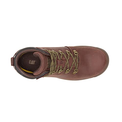 Cat Footwear Women's Mae Waterproof Steel Toe Work Boot, Cocoa, 7.5