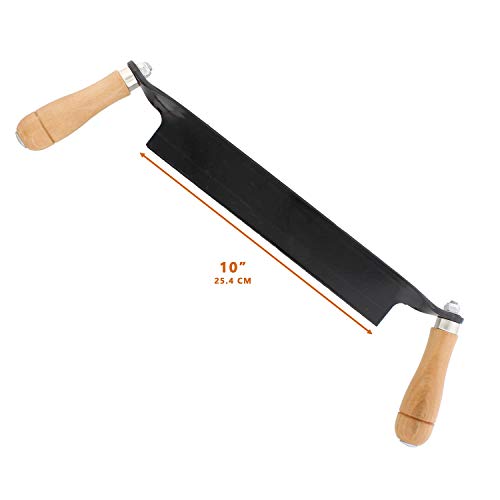 Felled Draw Shave Knife โ 10in Straight Draw Knife Straight Draw Shave Tool Woodworking Debarking Hand Tool