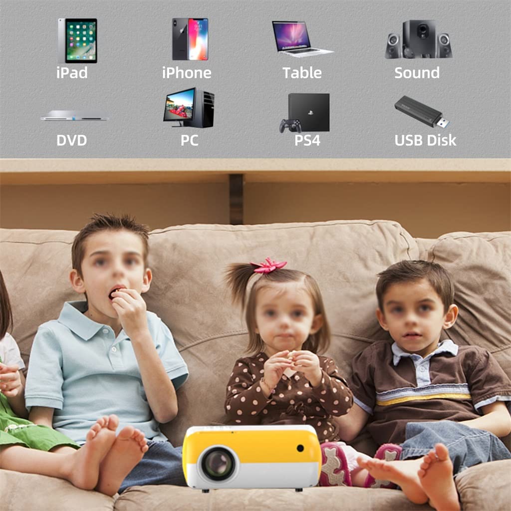 FZZDP Projector P80 Support 1080p 3800 Mini Projector Home Cinema Movie LED Projetor