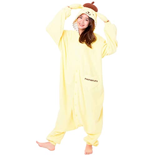 SAZAC Kigurumi - Pompompurin - Onesie Jumpsuit Halloween Costume (X-Large)