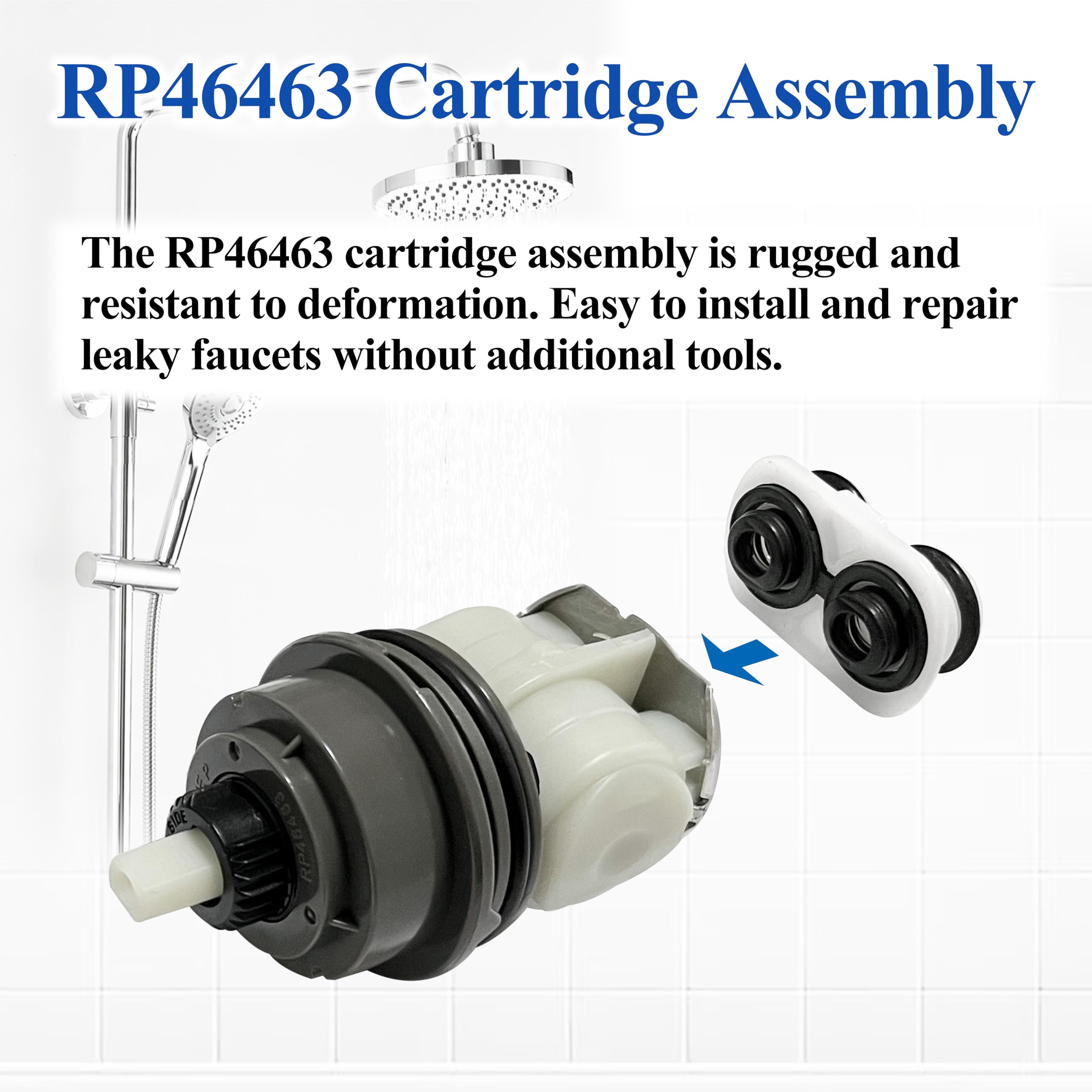Cartridge Assembly RP46463 Compatible with Delta Monitor 17 Series(2006-Present)Shower Faucet (Pack of 2)