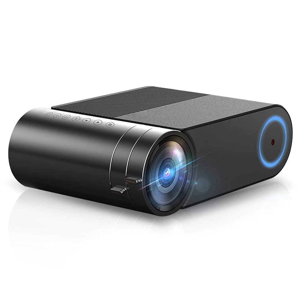 FZZDP YG420 Mini Projector Native 720P Portable Video LED for 1080P Multi-Screen Smartphone YG421 Projector ( Size : YG420 Basic Version )