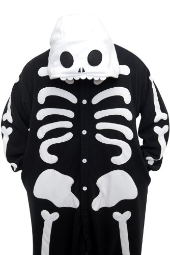 SAZAC Skeleton Kigurumi - Onesie Jumpsuit Halloween Costume