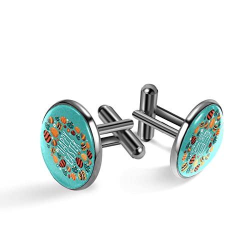 Clover Leaves St. Patrick's Day, Cufflinks and Studs Set for Tuxedo Shirts Business Wedding