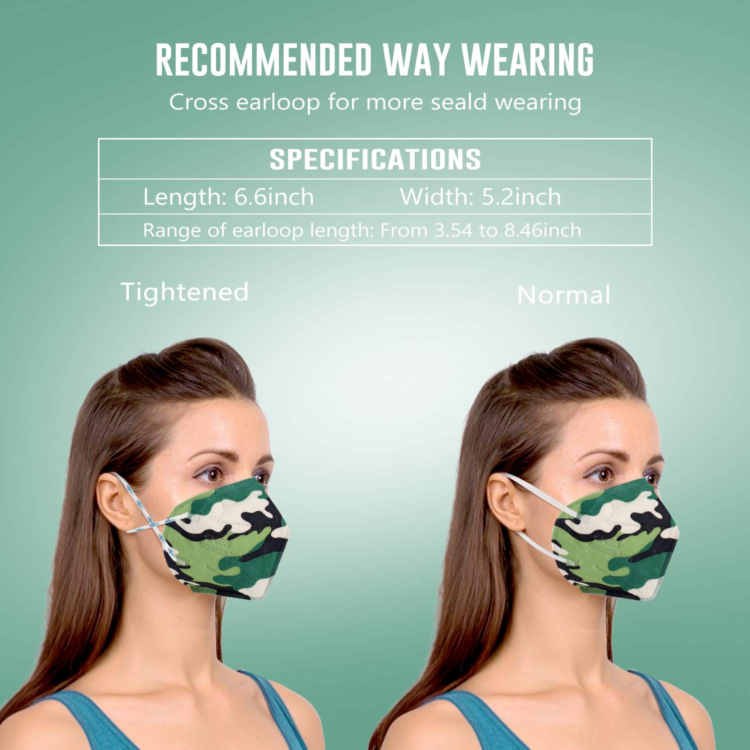 KN95 Face Mask - AWONR 25 Pack Disposable Safety KN95 Masks 5-Ply Protection Comfortable Fit for Men & Women, A-Multicolor