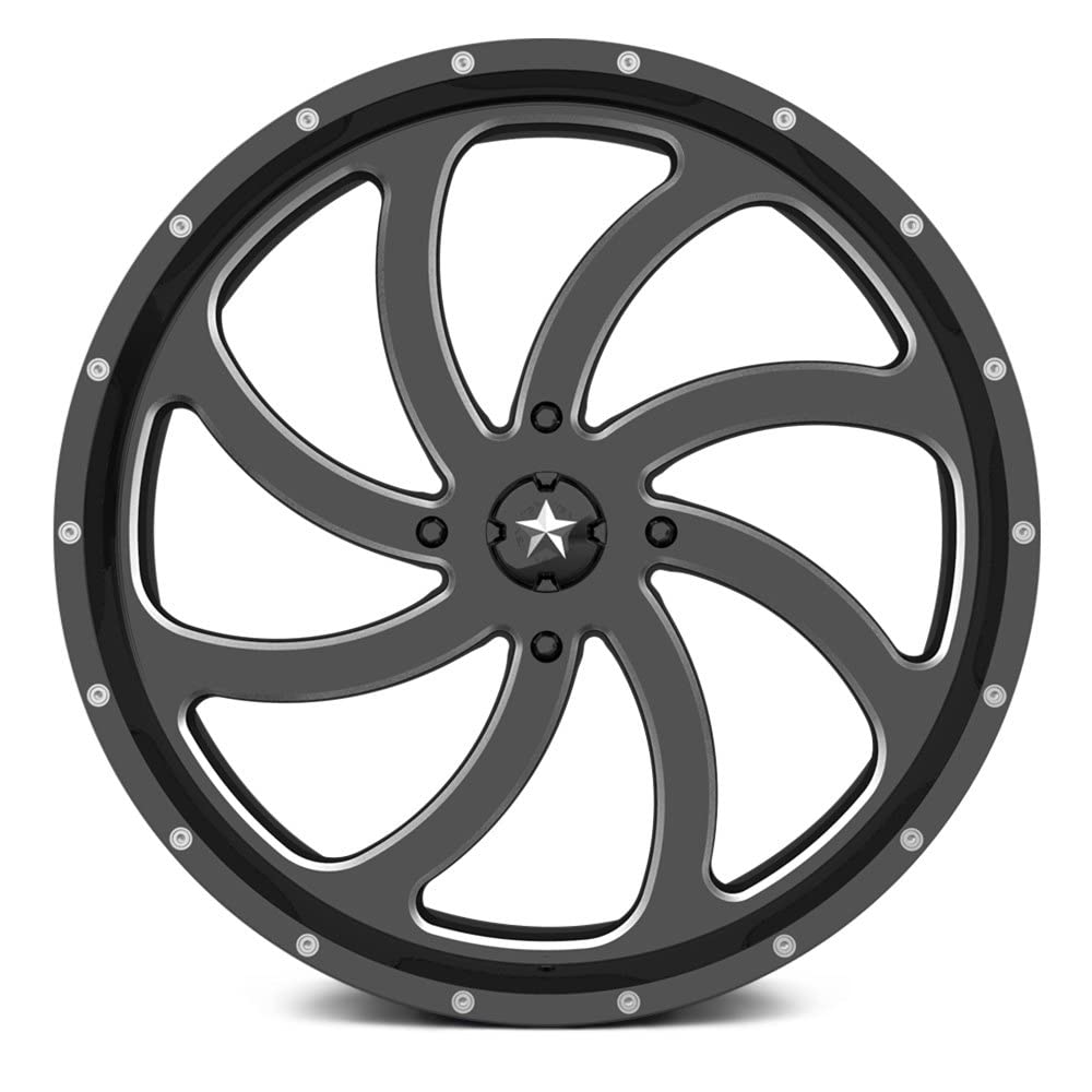 MSA Offroad Wheels MA36 18X7 4X137 G-BLK MILL 00MM - M36-018737M