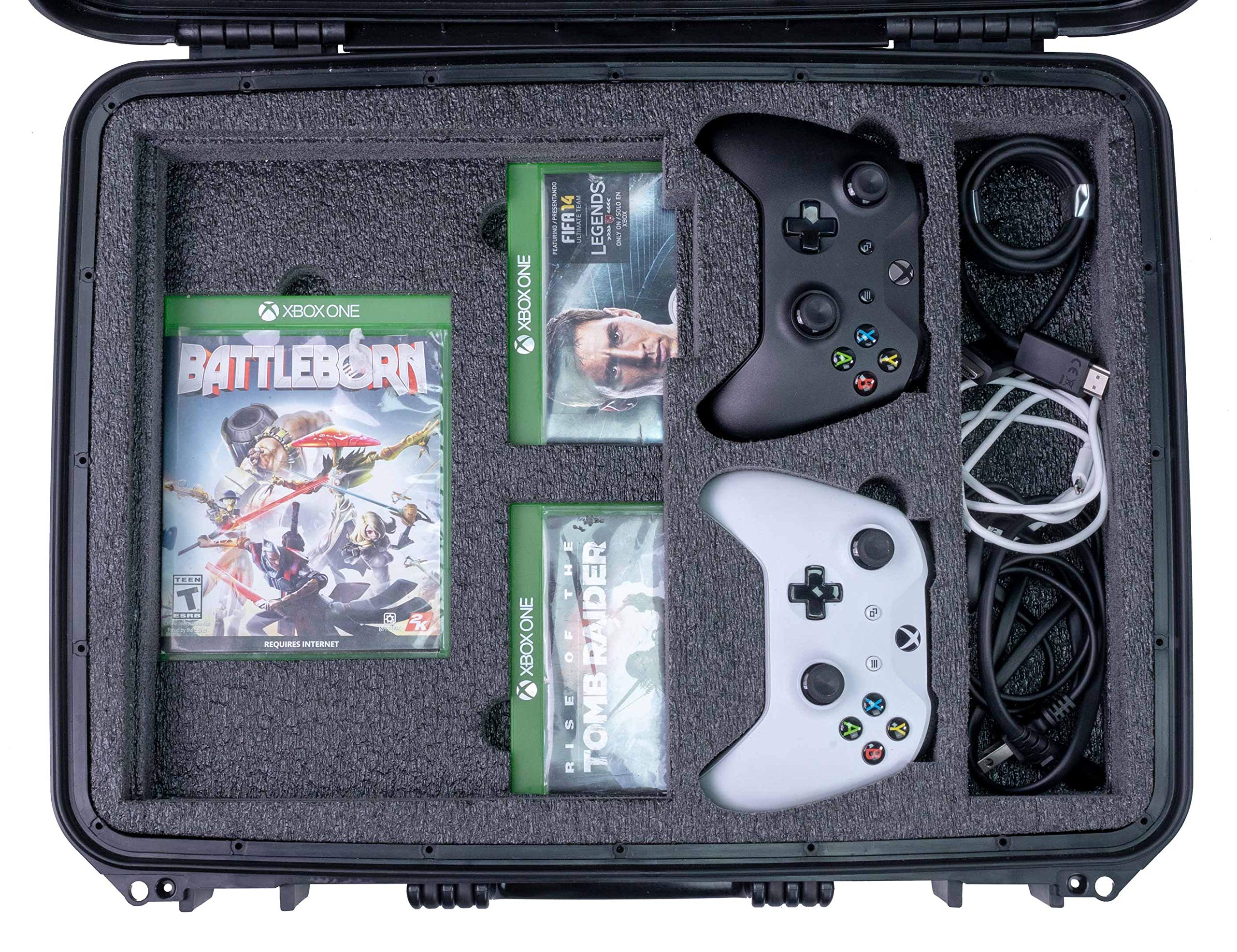 Case Club Case fits Xbox One X / S in Pre-Cut Waterproof Hard Shell