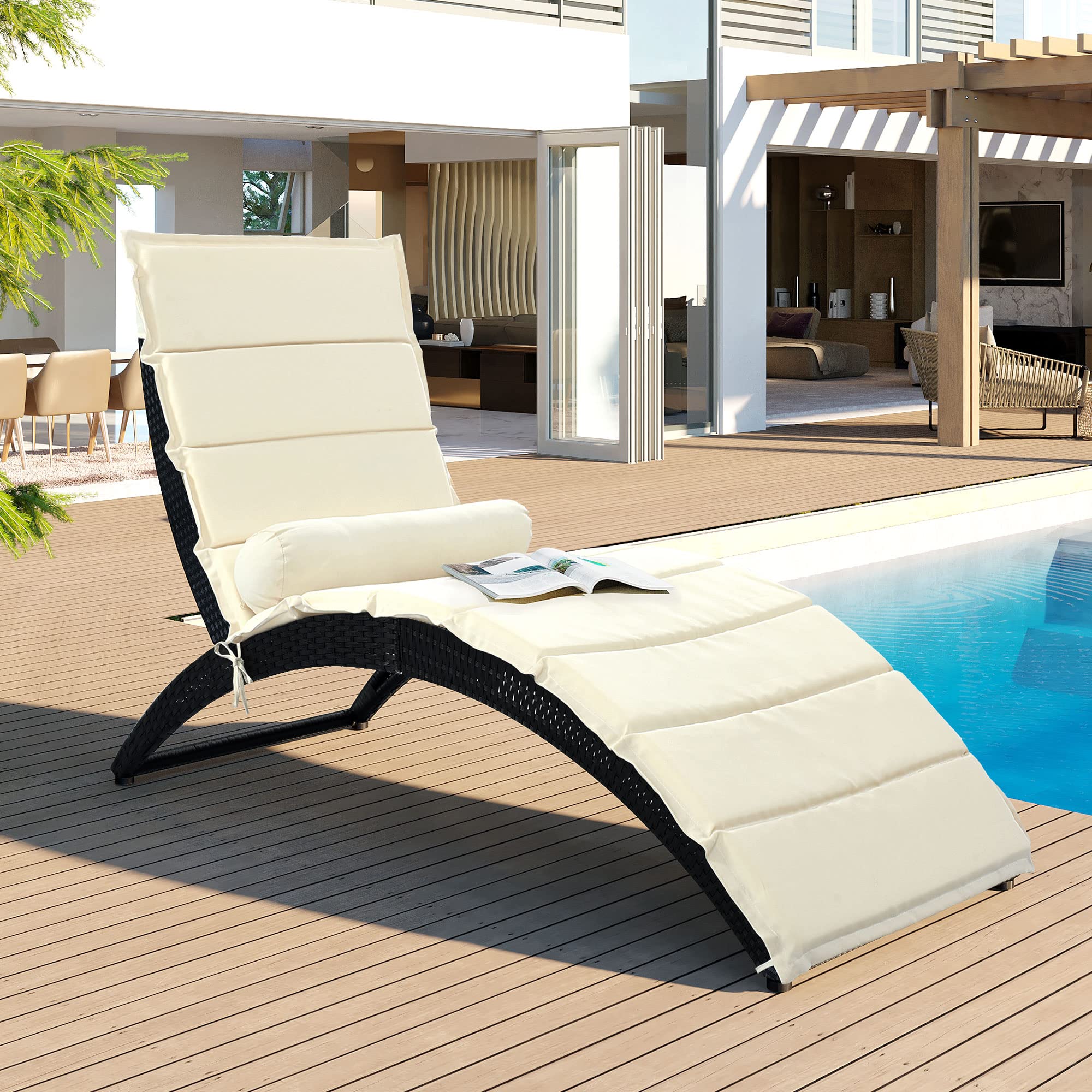 Catalina Creations WF285121AAA Lounge Chairs, Beige