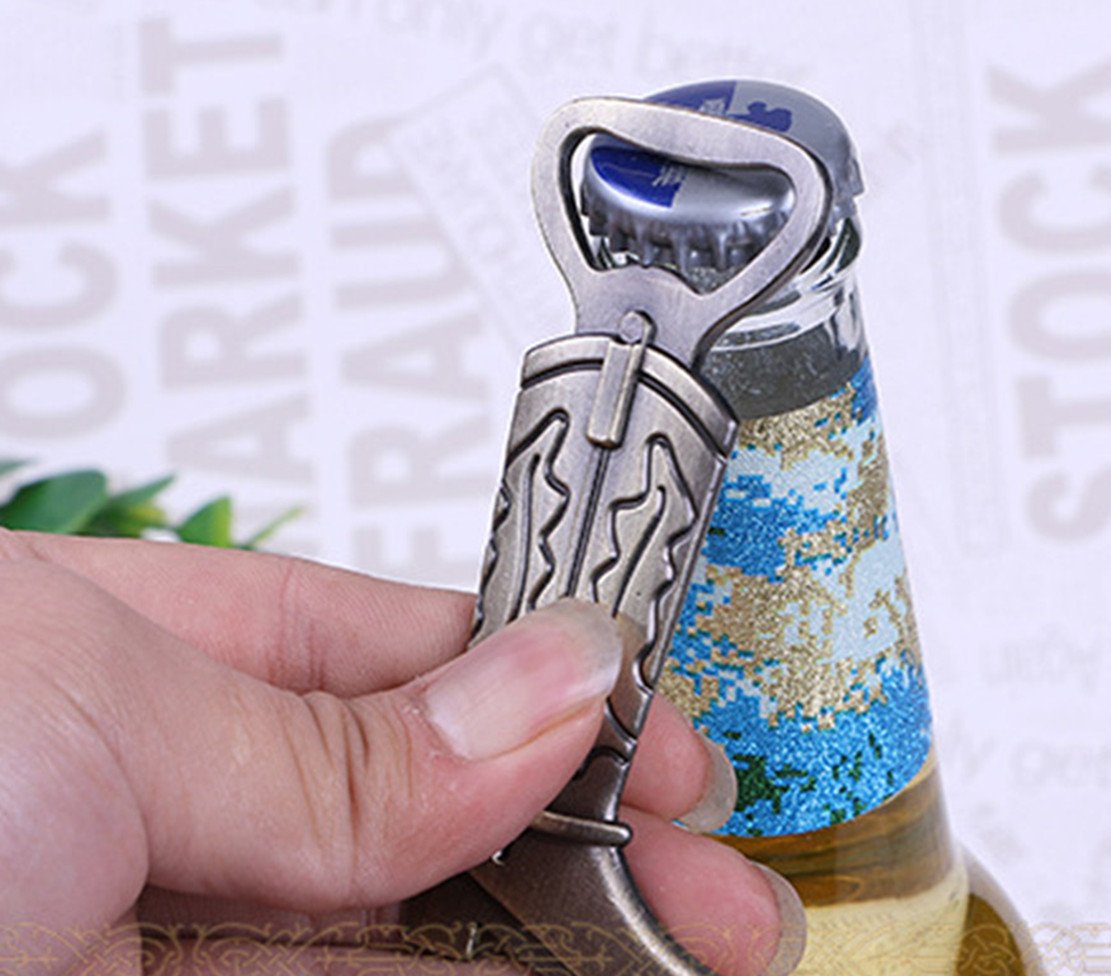 Cowboy Boot Bottle Openers with Exquisite Packaging, 12 Pcs Boot Bottle Opener Beer Accessories Metal Stainless Steel Bottle Openers,Best Groomsman Gift