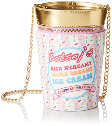 Unknown womens Betsey Johnson I Scream Crossbody, Multi, One Size US
