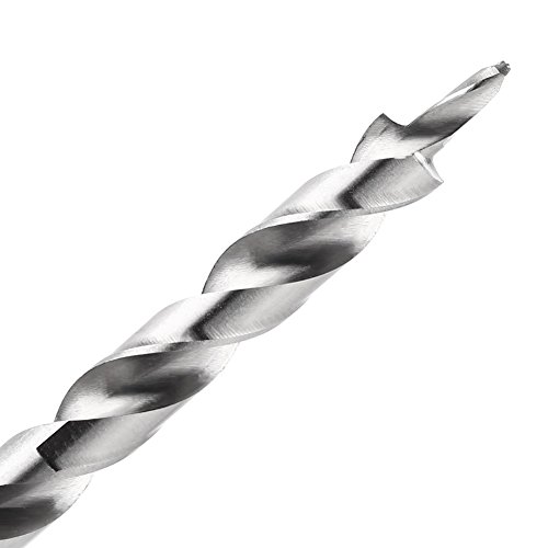 Drill Bits Set,Ozgkee Power Drill 3/8" Inch Lip And Spur Point Drill Bit Round Shank With Adjustable Depth Stop For Woodworking Drill Bit