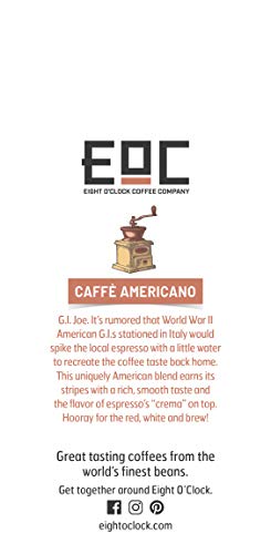 Eight O'Clock Coffee Barista Blends Caffe Americano, 11 Ounce, Mild Espresso, Medium Bodied Balanced Flavor
